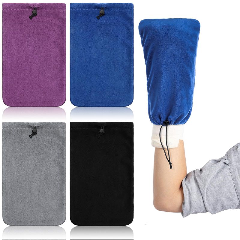 Coume 4 Pack Finger Cast Cover Socks Soft Warm Cast Arm Protector Cast ...