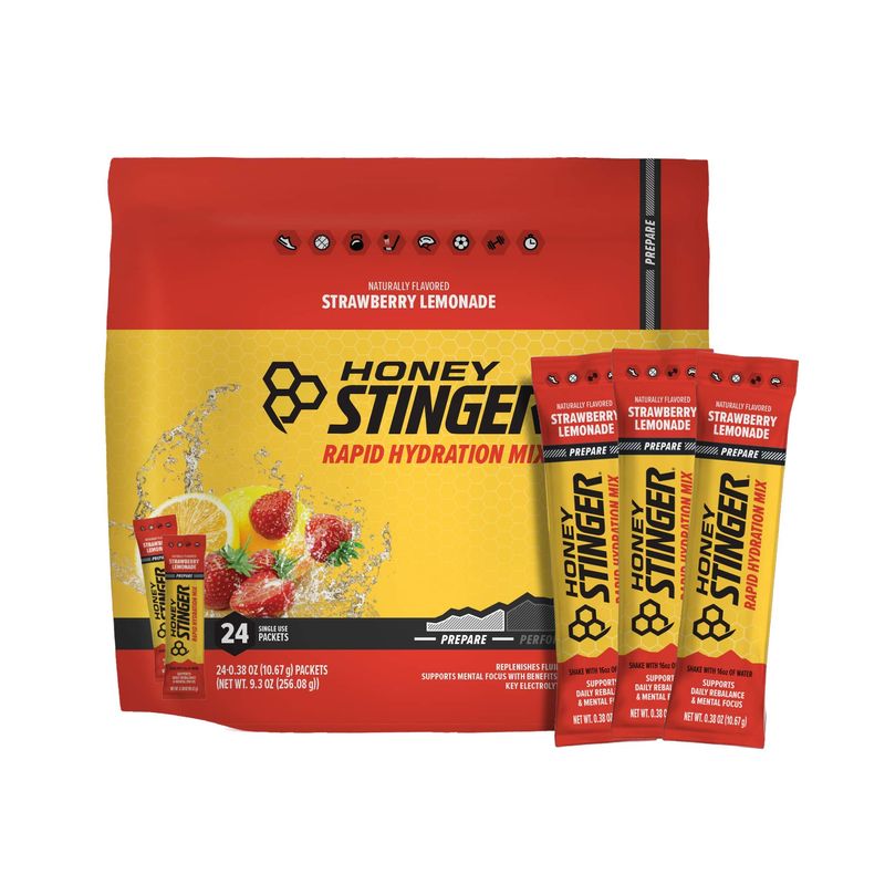 Honey Stinger Prepare Rapid Hydration Powder | Strawberry Lemonade ...