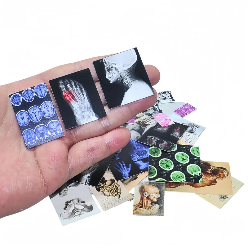 EKKZ 57 Pcs 1/6 Scale Miniature Vintage Medical Posters - Realistic ...