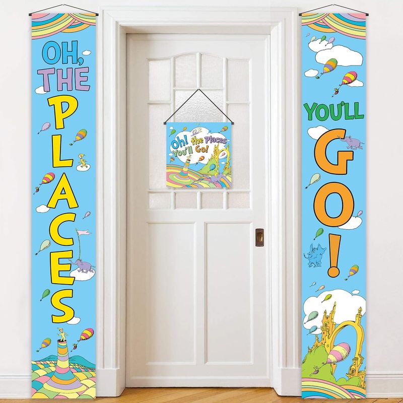 Oh The Places You'll Go Decorations Door Decorations,71'' X 12'' oh The ...