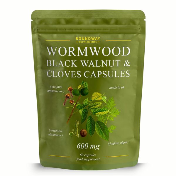 Wormwood Black Walnut and Clove Capsules, para Cleanse for Humans ...