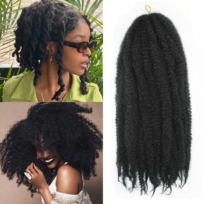 Marley Twist Braiding Hair Afro Twist Hair Kinky Curly Cuban Twist Hair ...