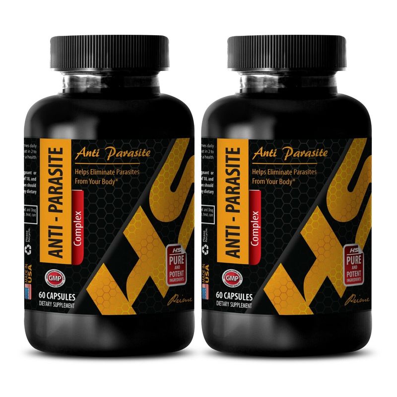 Whole body cleanse - ANTI-PARASITE COMPLEX - Parasite Kill 2 Bottle 120 ...