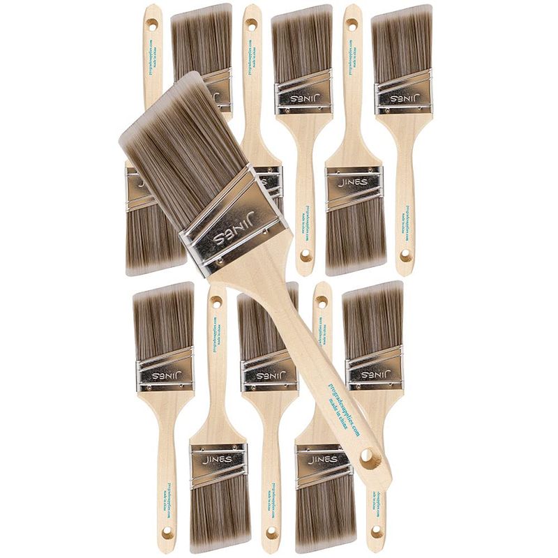 Pro Grade - Paint Brushes - 12Ea 2.5" Angle Brushes - Online Marketplace - EveryMarket