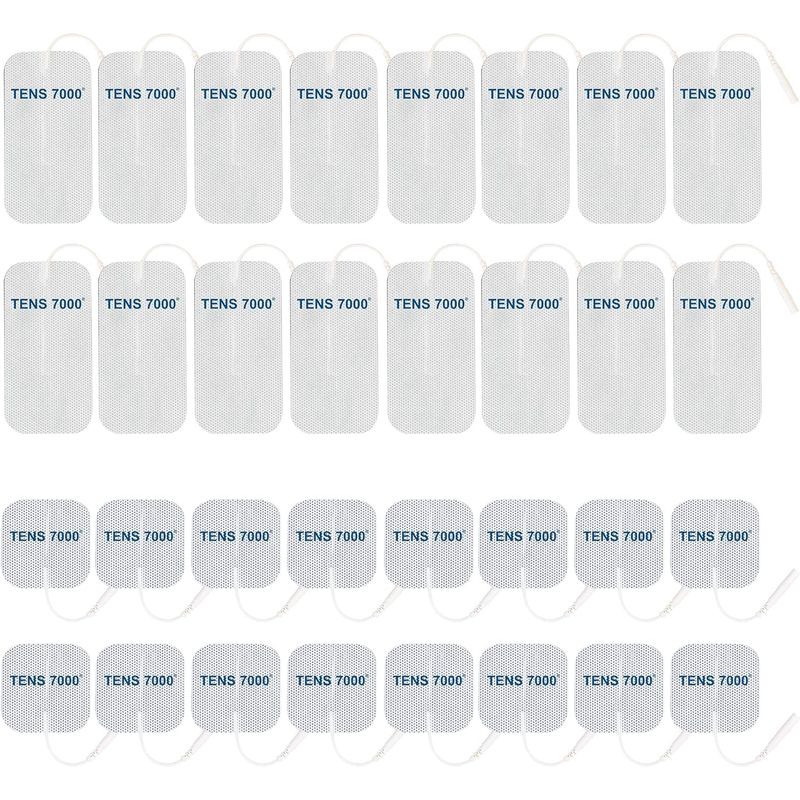 TENS 7000 Official TENS Unit Replacement Pads 32 Pack - 16-2" X 2", 16 ...