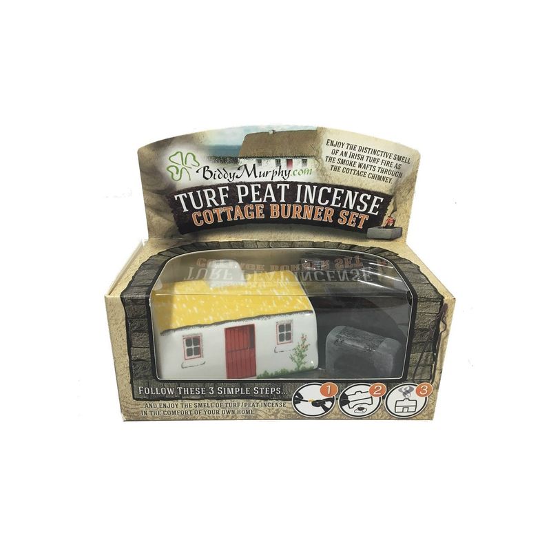 Biddy Murphy Irish Gifts Irish Turf Ceramic Cottage Candle Burner with ...