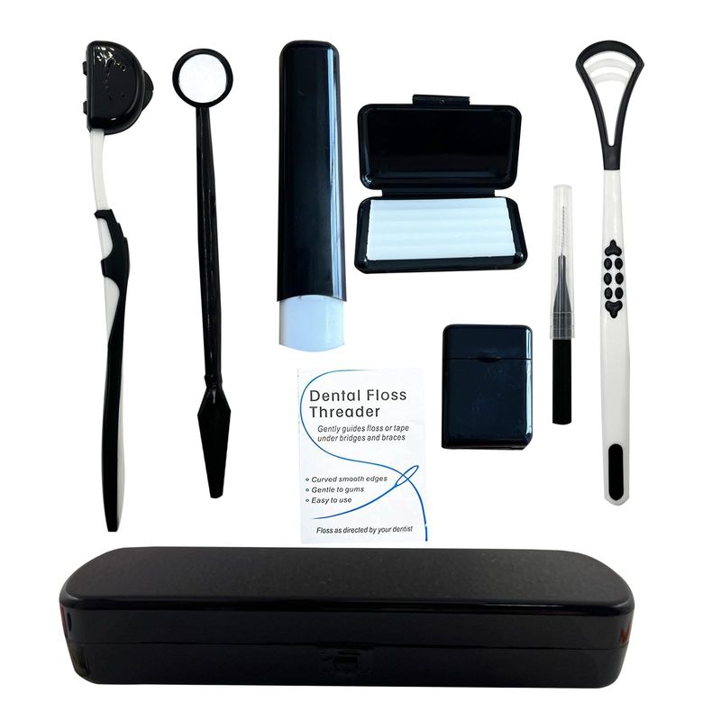 HRASY Portable Orthodontic Oral Care Kit for Braces - Interdental Brush ...