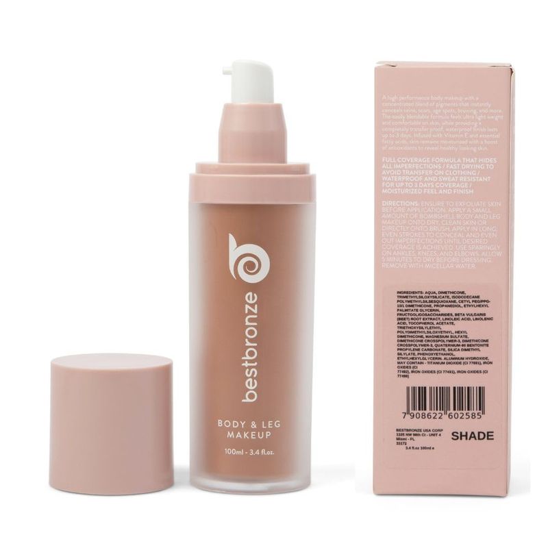 Best Bronze Bombshell Body and Leg Makeup, 3.4 Fl. Oz. (NW45 medium ...