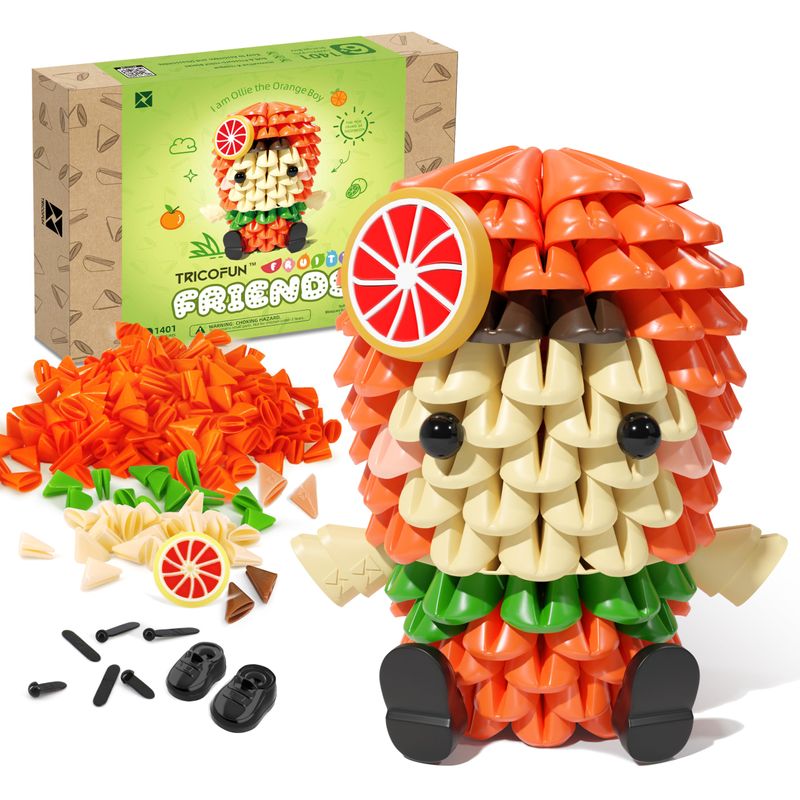 Tricofun Fruity Friends- Soft Building Blocks, Cute 3D Fruit Figures ...