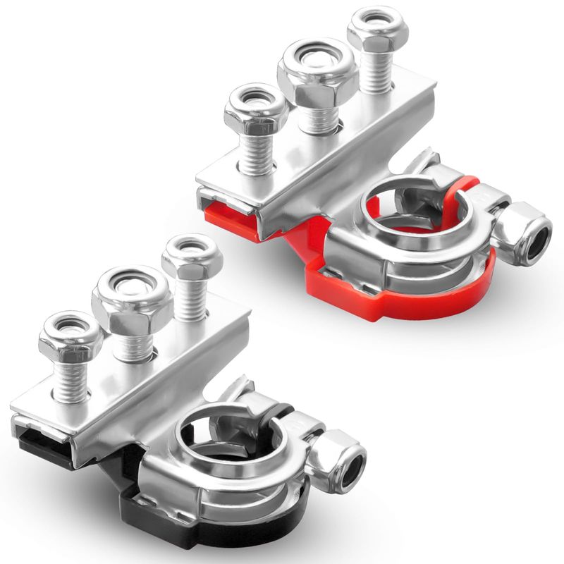 URAQT Battery Terminal Connectors, 3 Way 12V/24V Leisure Battery ...