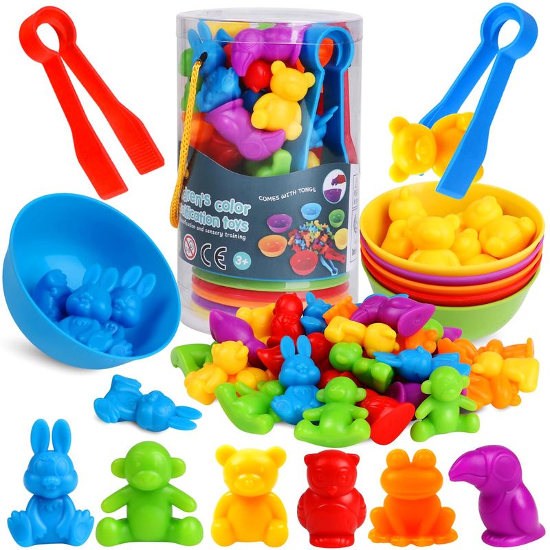 Counting Animals Color Sorting Matching Games with Sorting Bowls ...