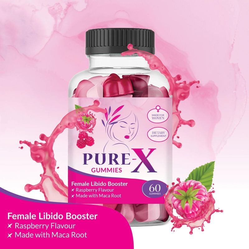 Pure X Gummies | Female Booster | with Maca Root | x60 - Online ...