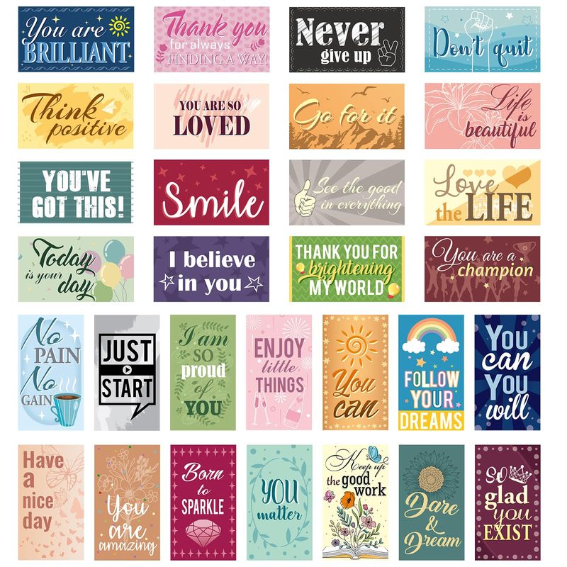 JSRQT 90 Pcs Inspirational Quotes Affirmation Cards Lovely Motivational ...
