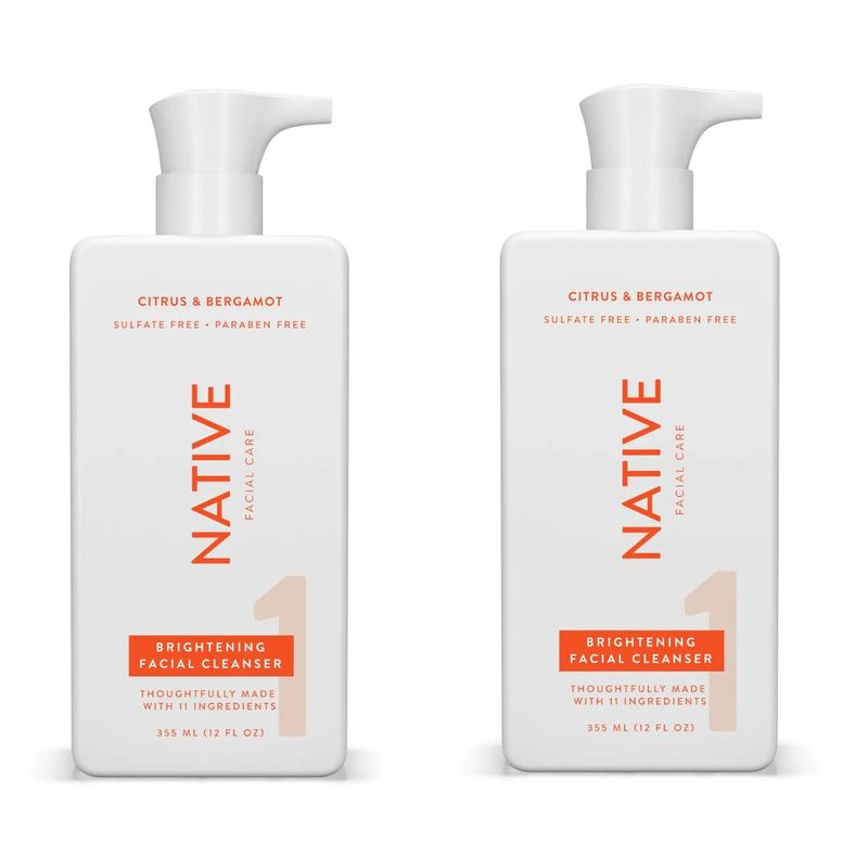 Native Brightening Face Wash, Spa Day Every Day Facial Cleanser (2 Pack ...