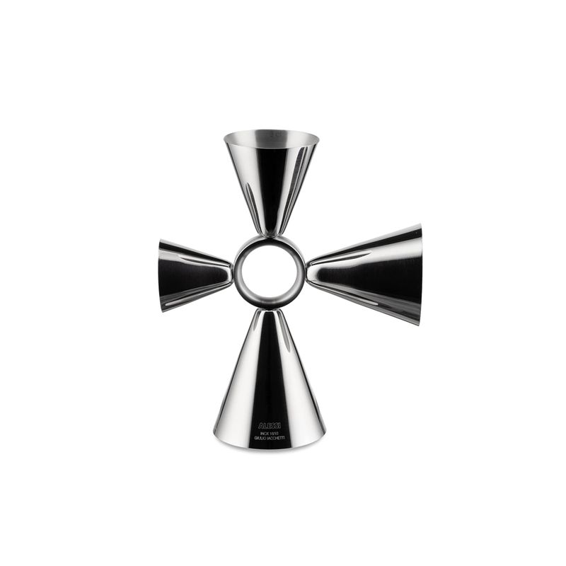 Alessi The Tending Box GIA28 Quadri Combo Jigger Cocktail Jigger 18/10 ...