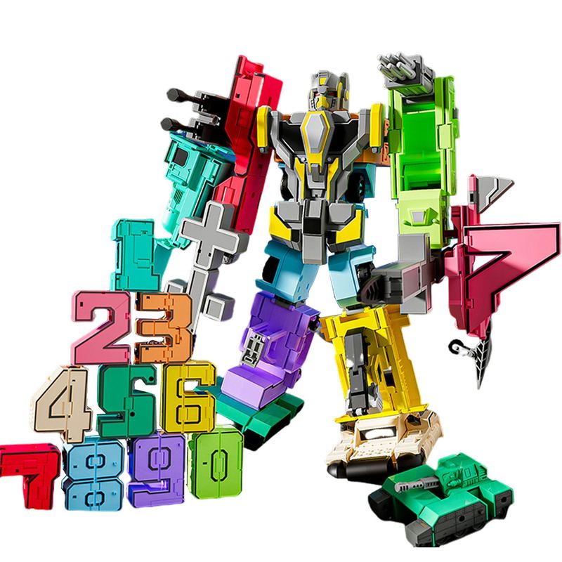 QSLKI Number Transforming Robots, Transforming Toys for Birthday Gift ...