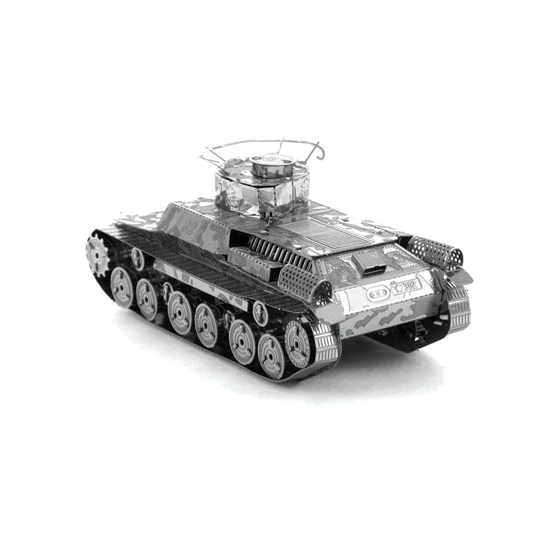 Fascinations Metal Earth Chi-Ha Tank Silver 3D Laser Cut Steel Puzzle ...