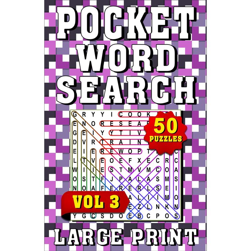 Pocket Word Search Large Print: Word Search Pocket Size for Travel ...