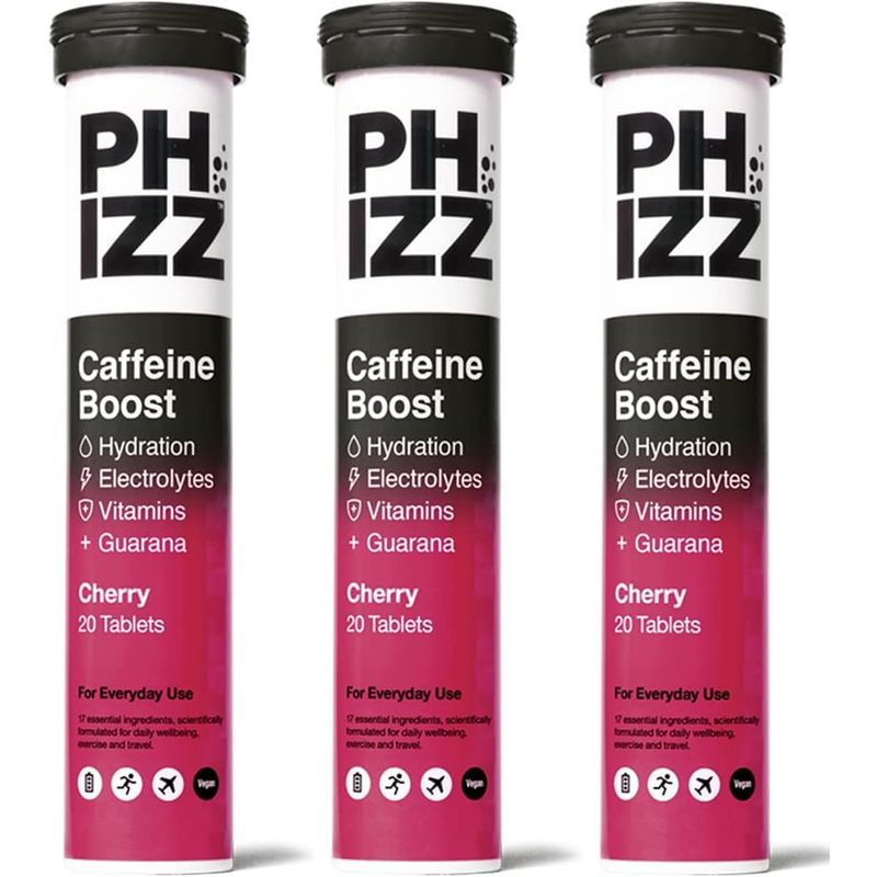 Phizz Caffeine Boost Electrolyte Hydration Tablets - 17 Vitamins and ...