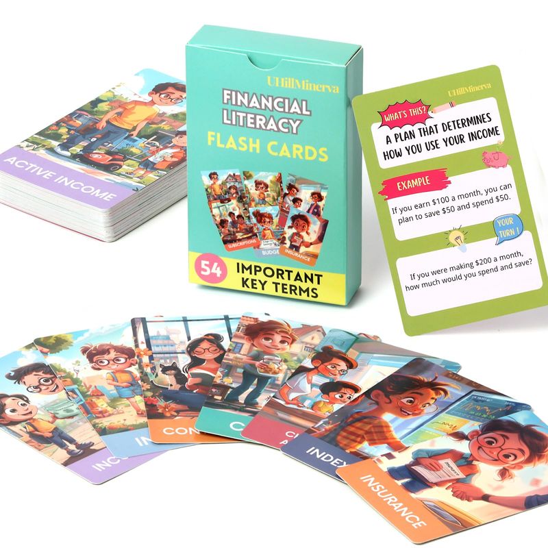 Financial Literacy Flash Cards - Great for Teaching Kids Through Middle ...