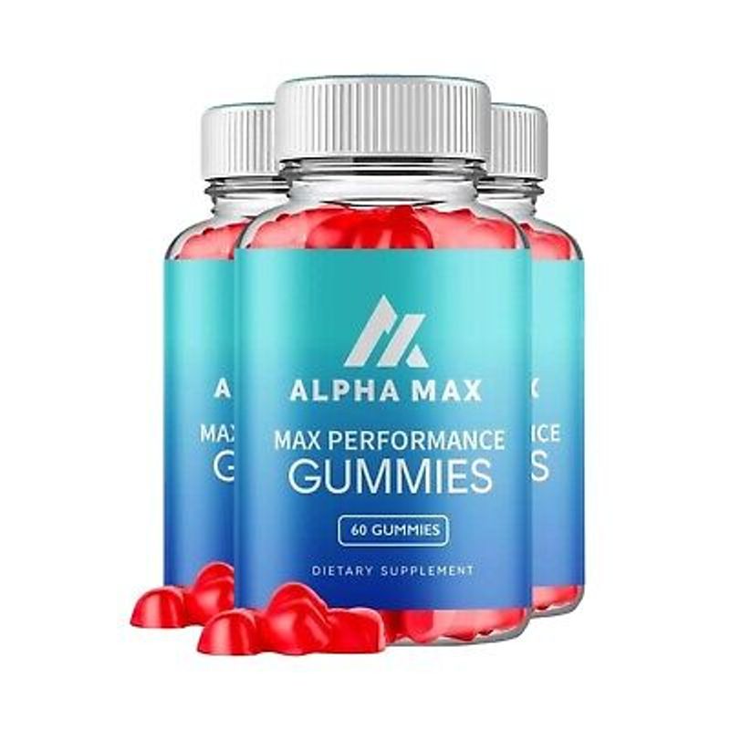 3-Pack Alpha Max Performance Gummies for Men, AlphaMax Gummies - 180 ...