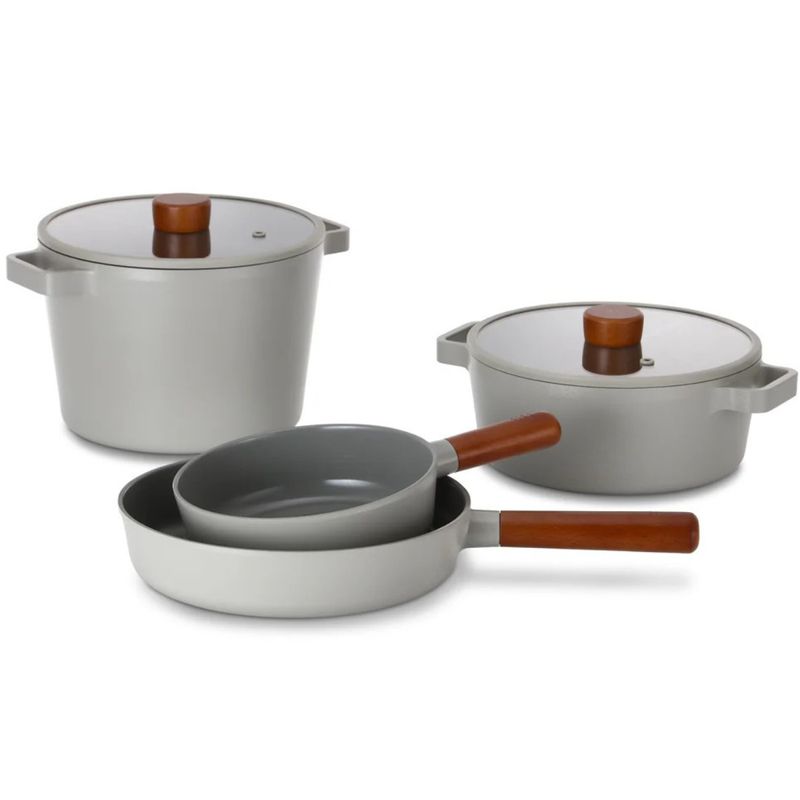 Neoflam FIKA 6pc Kitchen Cookware Set Nonstick Ceramic Coating ...