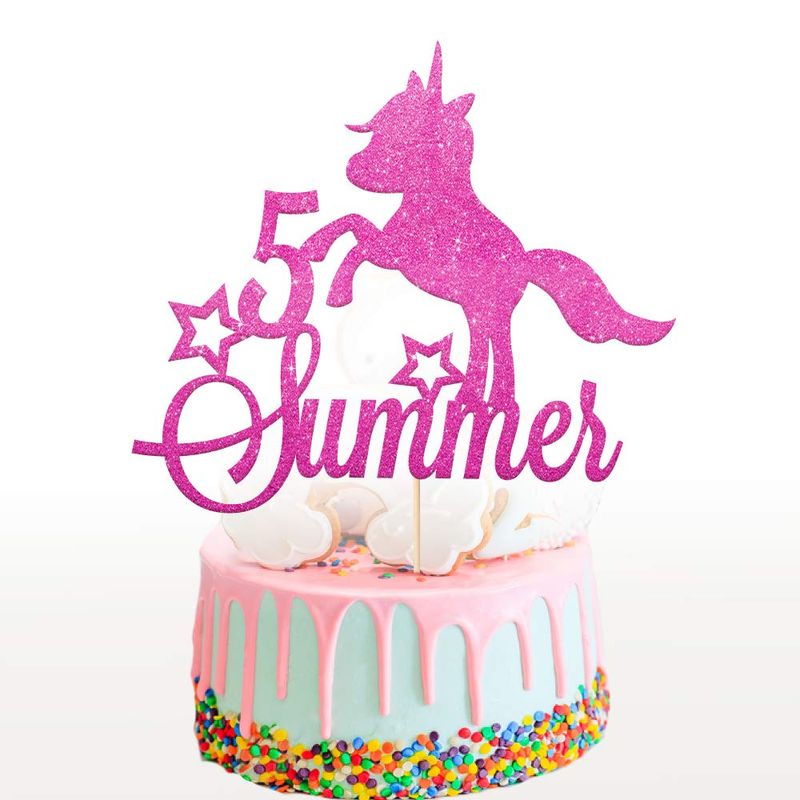 EDSG Personalised Unicorn Cake Topper | Customized Happy Birthday Cake ...