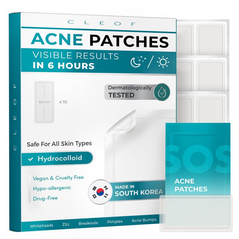 Hydrocolloid Pimple Patches (Made in Korea) FSA/HSA Eligible, Vegan ...