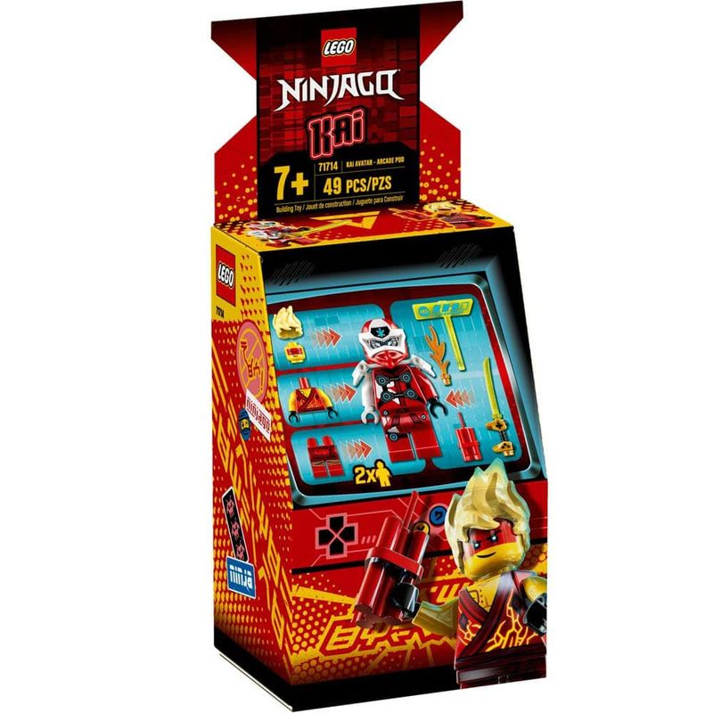 LEGO NINJAGO Kai Avatar - Arcade Pod 71714 Mini Arcade Machine Building ...