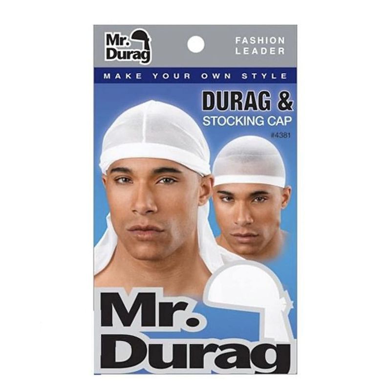 Mr. Durag Solid Durag And Stocking Cap Black - Online Marketplace ...