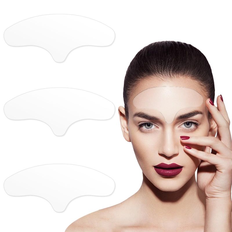 3 Silicone Forehead Wrinkle Patches, Reusable Anti Wrinkles Patches ...