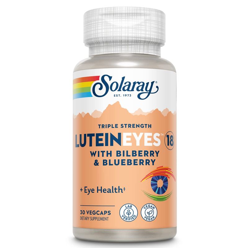 SOLARAY Triple Strength Lutein Eyes, 18 mg | Eye & Macular Health ...