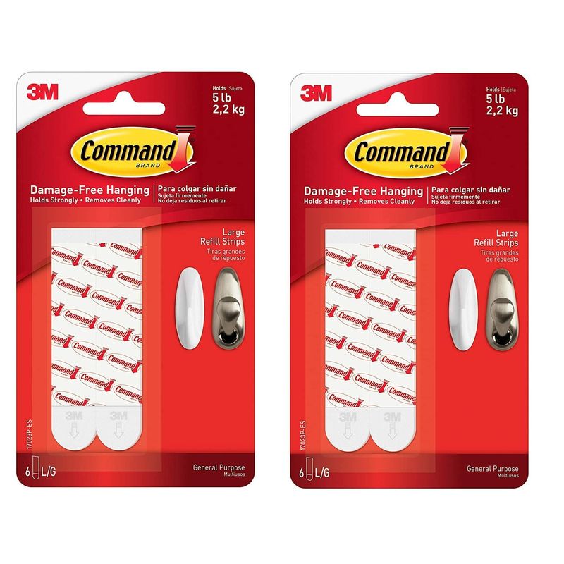 Command Mounting Refill Strips, Large, 12-Strip - EveryMarket