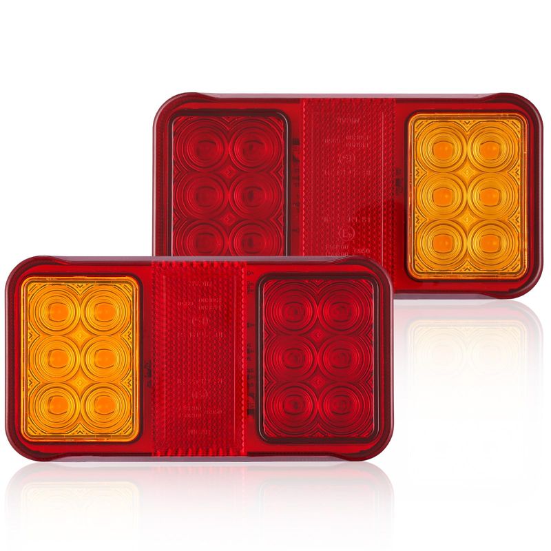 SPARKMOTO 2 x Submersible LED Trailer Lights 12V 24V Universal, Led ...