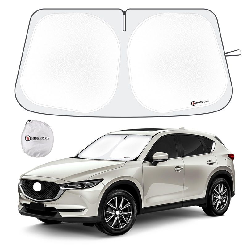 SHINEHOME Car Windshield Sun Shade Compatible with 2017 2018 2019 2020 2021 2022 2023 2024 Mazda ...