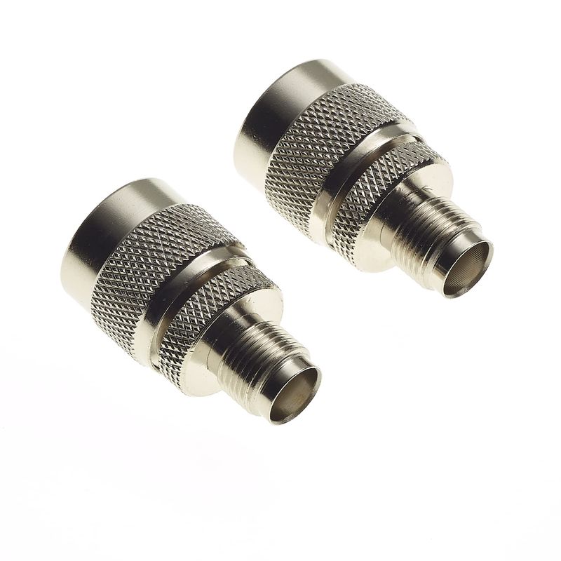N Type Plug To TNC Socket Adaptor - Male To Female Bulkhead Network ...