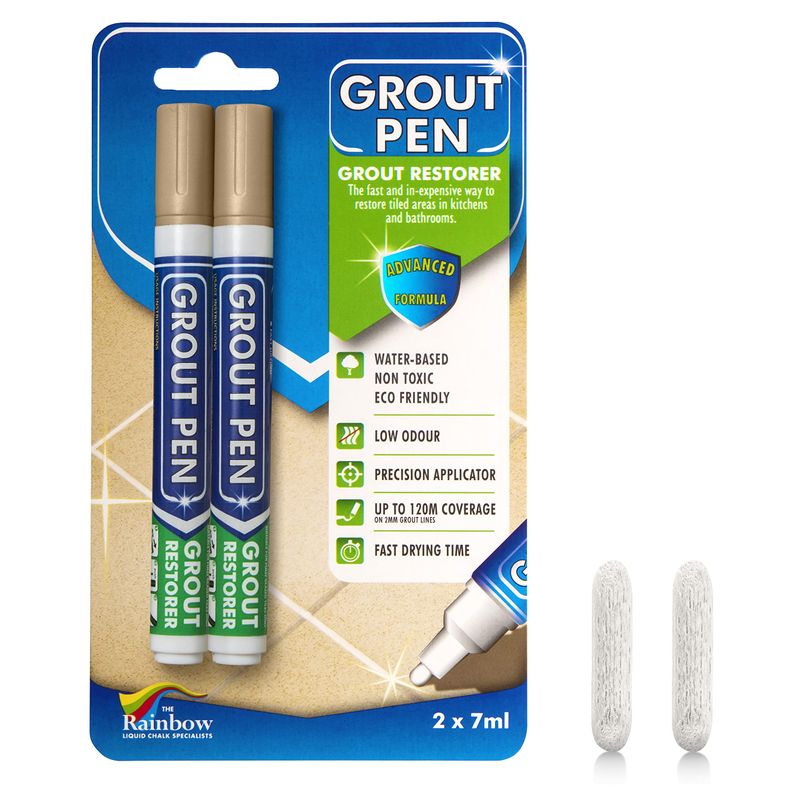 Grout Pen Beige Tile Paint Marker: Waterproof Grout Paint, Tile Grout ...