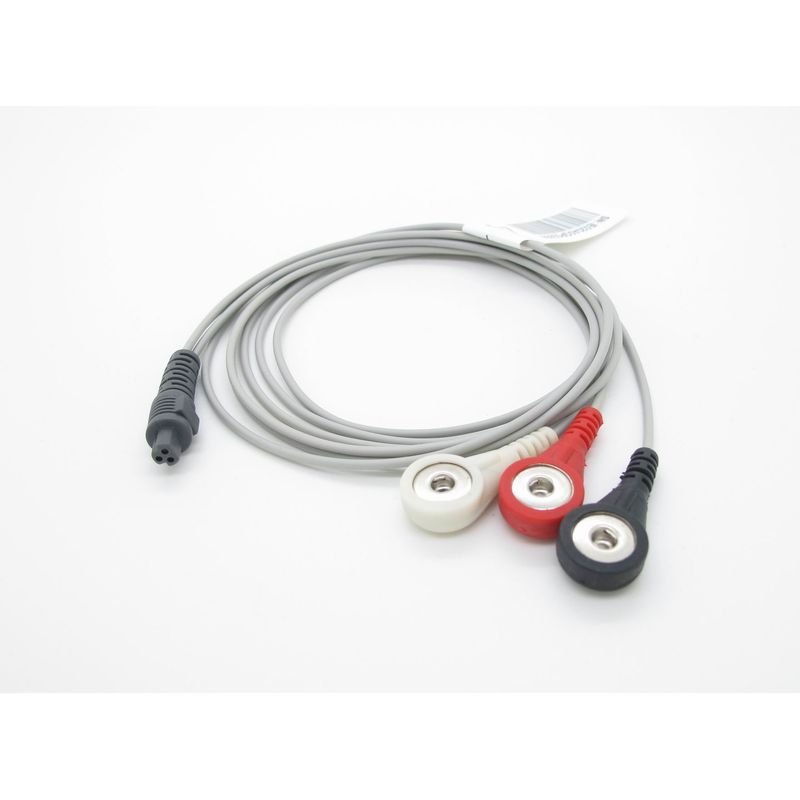 Prince 180 series 3-Lead ECG Cable with 3 port connector - suitable for ...