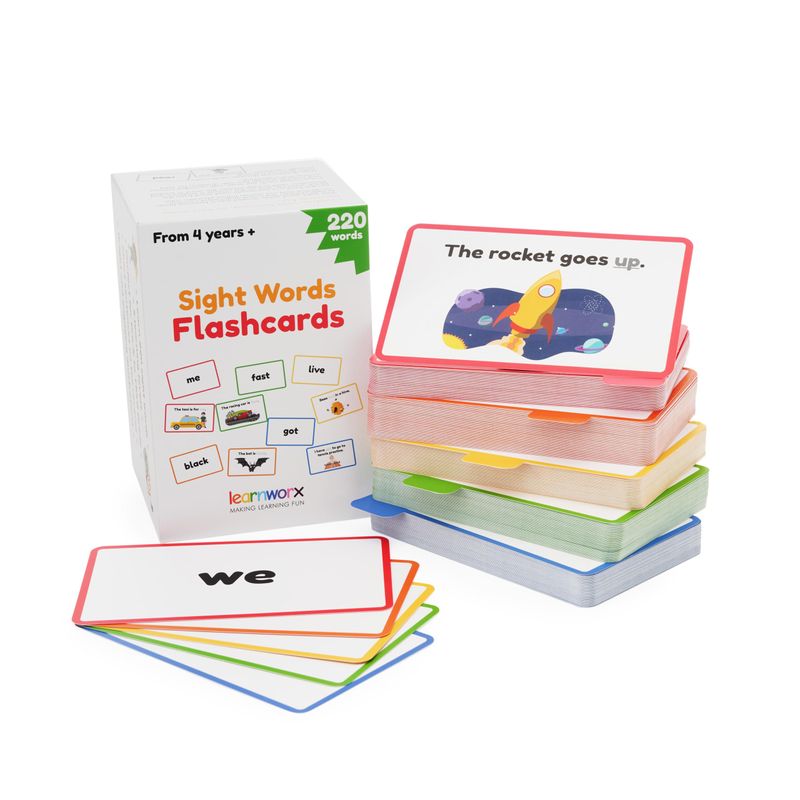 Sight Words Flash Cards Kindergarten – 220 Cards – Sight Words for ...