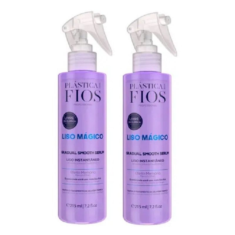 2x Cadiveu Plastica dos Fios Liso Magico Gradual Smooth Serum Treatment ...