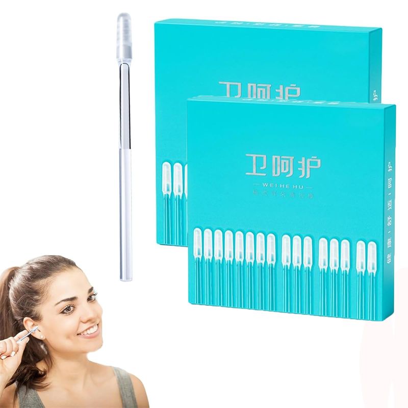 RUIENGCOMM 48PCS Ear Wax Removal Sticky Cotton swabs Professional Ear ...