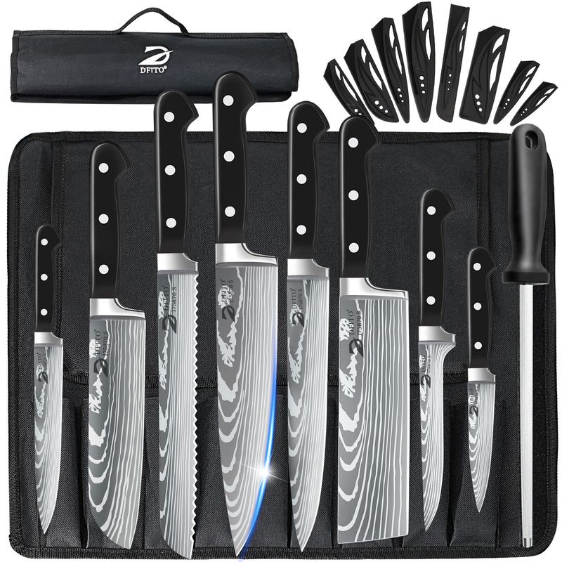 Juego Set De Cuchillos Para Cocina 8 Piezas Profesional Acero Inoxidable Chef US - EveryMarket