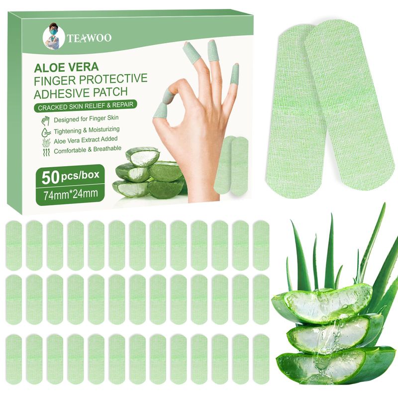 TEAWOO 50PCS Aloe Vera Cracked Hands Treatment Patches, Dry Cracked ...