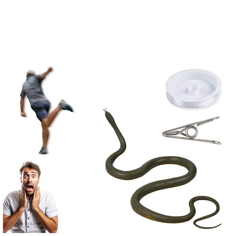 Realistic Snake Prank with String Clip,Prank Snake Toy,Snake Prank for ...
