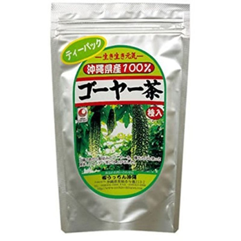 Uchin Okinawa Goya Tea with Seeds, 0.05 oz (1.5 g) x 30 Packs, 4 Bags ...