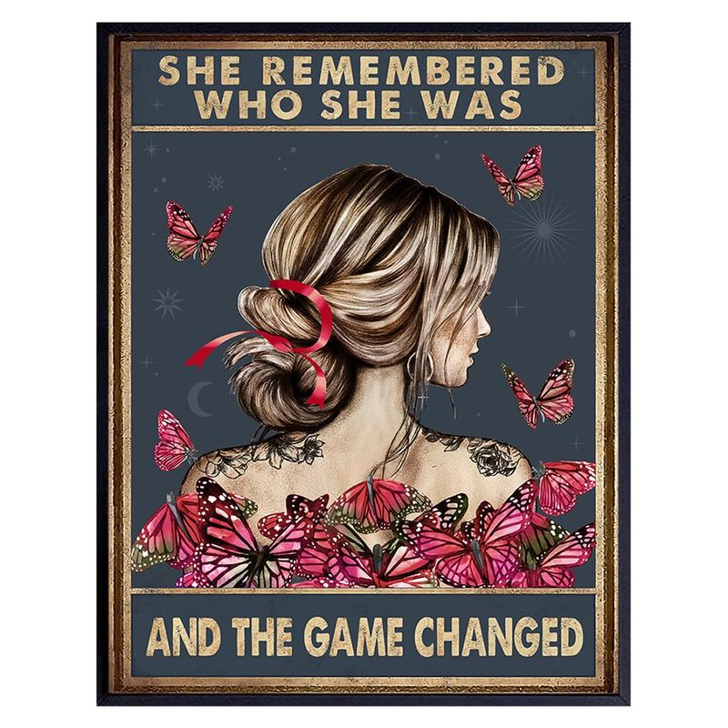 The Game Changed Quotes Wall Art 11x14 - Motivational positive ...