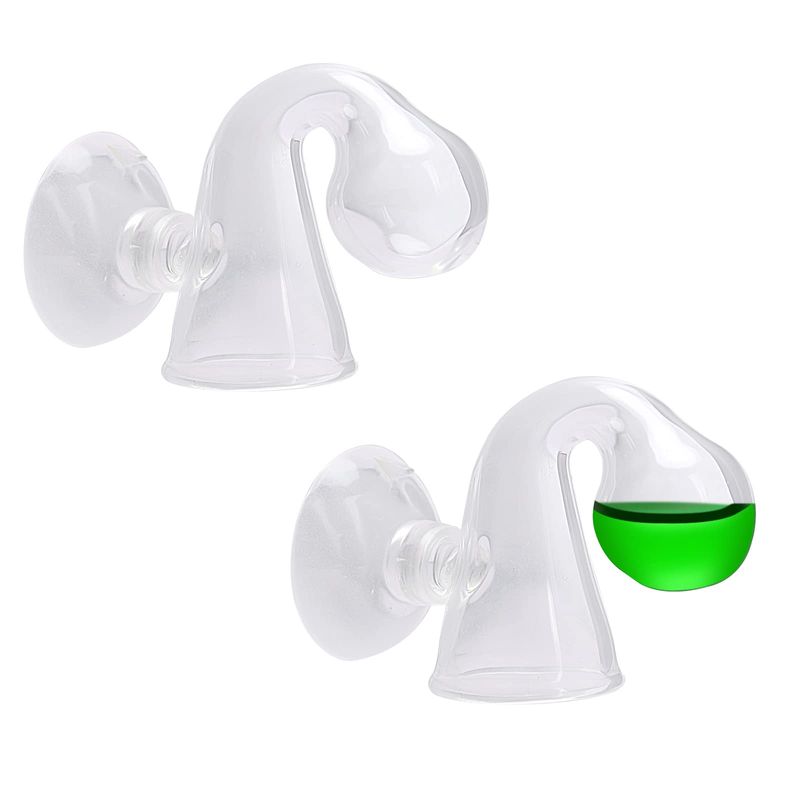 2 Pack CO2 Drop Checker, Aquarium CO2 Tester Monitor CO2 Glass Drop ...