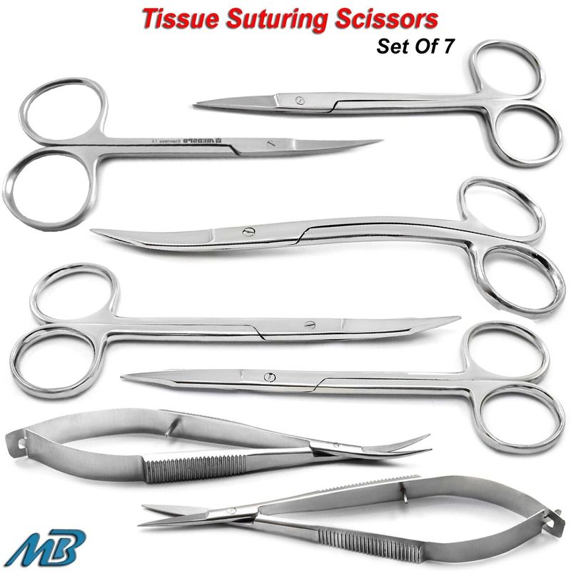 Surgical Tissue Suturing Removal Dental Scissors Medical Operating ...