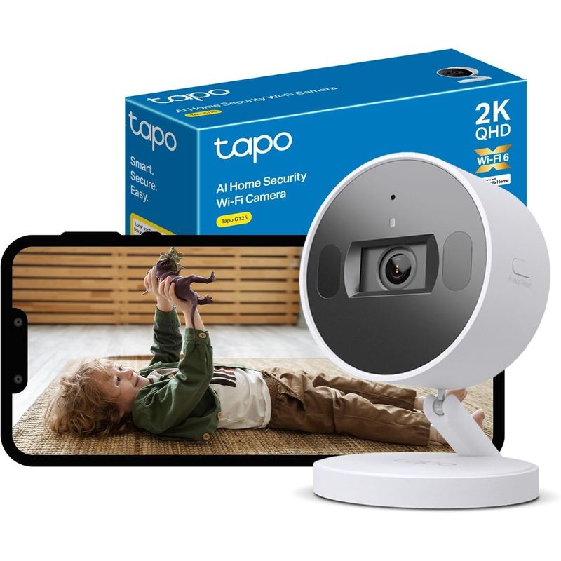 Tapo C125 Indoor Camera with Physical Privacy Shutter, 2K QHD Security ...