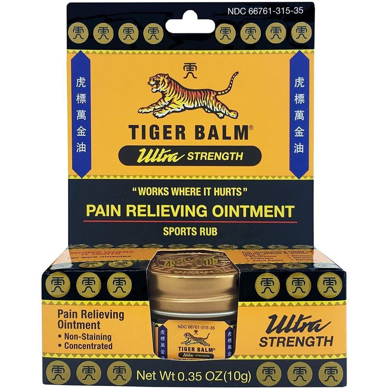 Tiger Balm Ultra Strength Pain Relieving Ointment Cream 10g 0.35oz ...